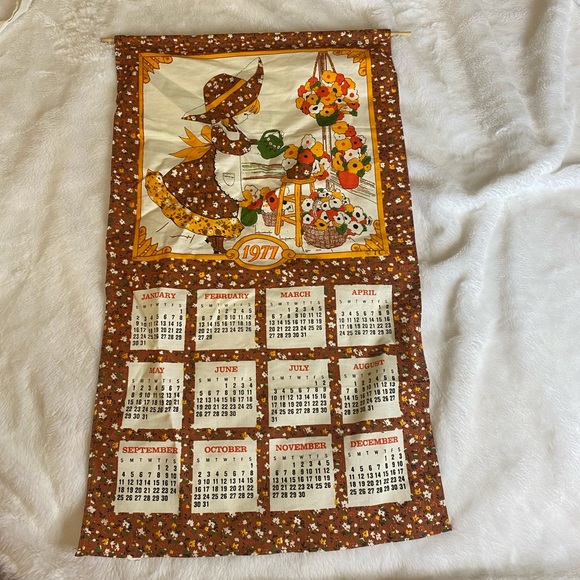 Urban Outfitters | Wall Decor | Vintage Pa Dutch Calendar Retro Floral ...